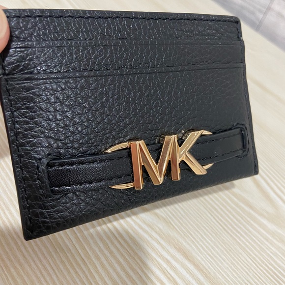 MICHAEL Michael Kors | Bags | Michael Kors Black Reed Wallet Card ...